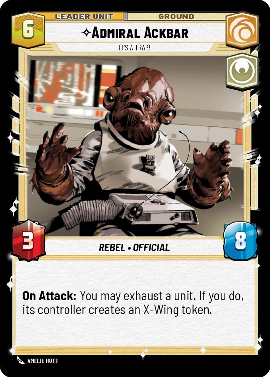 Admiral Ackbar - It's A Trap! - Star Wars Unlimited DB