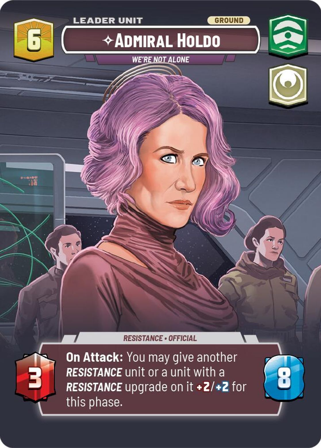 Admiral Holdo - We're Not Alone - Star Wars Unlimited DB