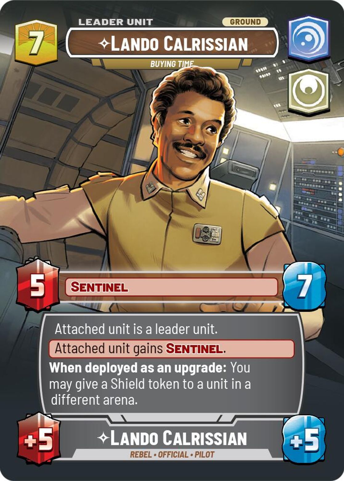 Lando Calrissian - Buying Time - Star Wars Unlimited DB